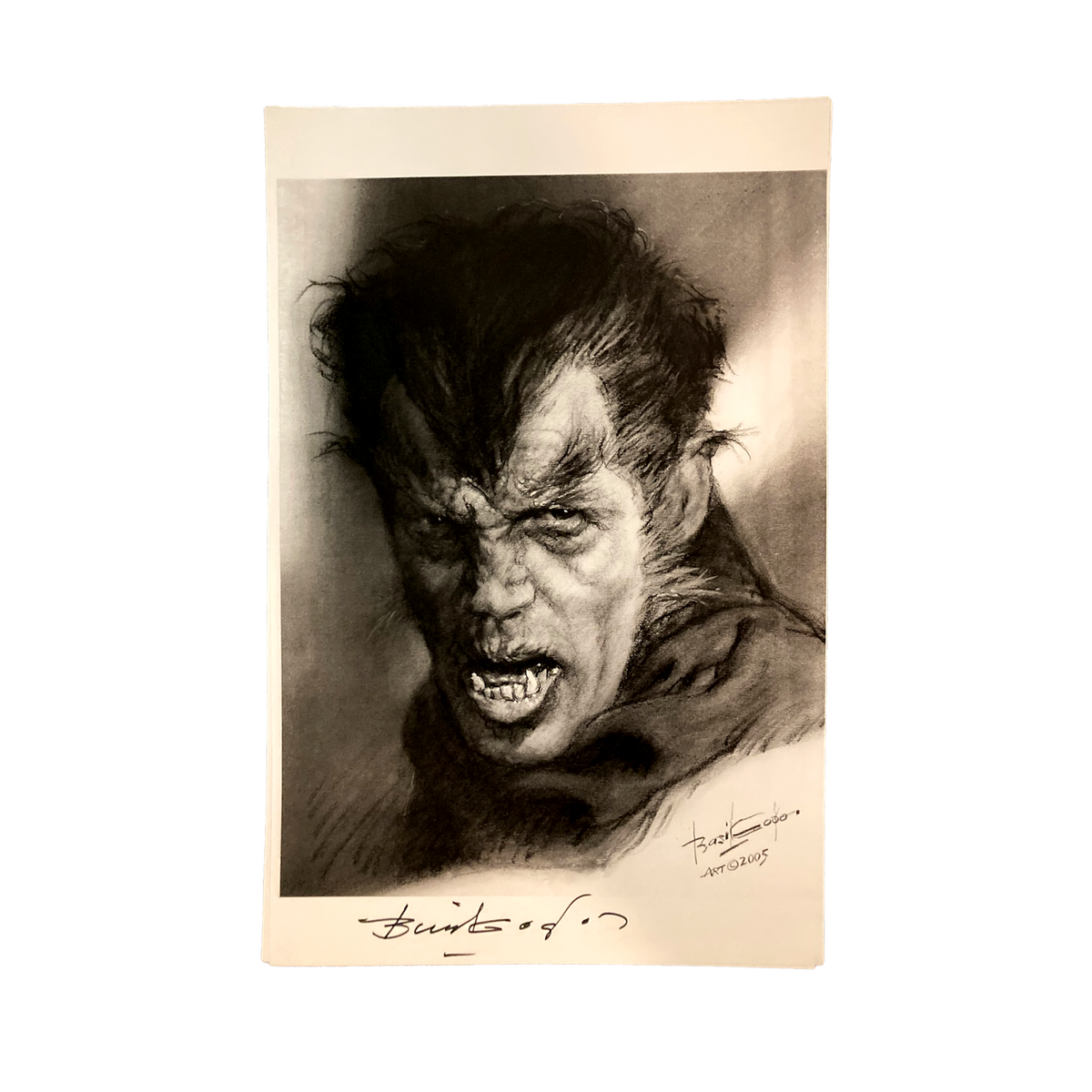 Basil Gogos- WEREWOLF OF LONDON PRINT (Signed) – acwnnstore