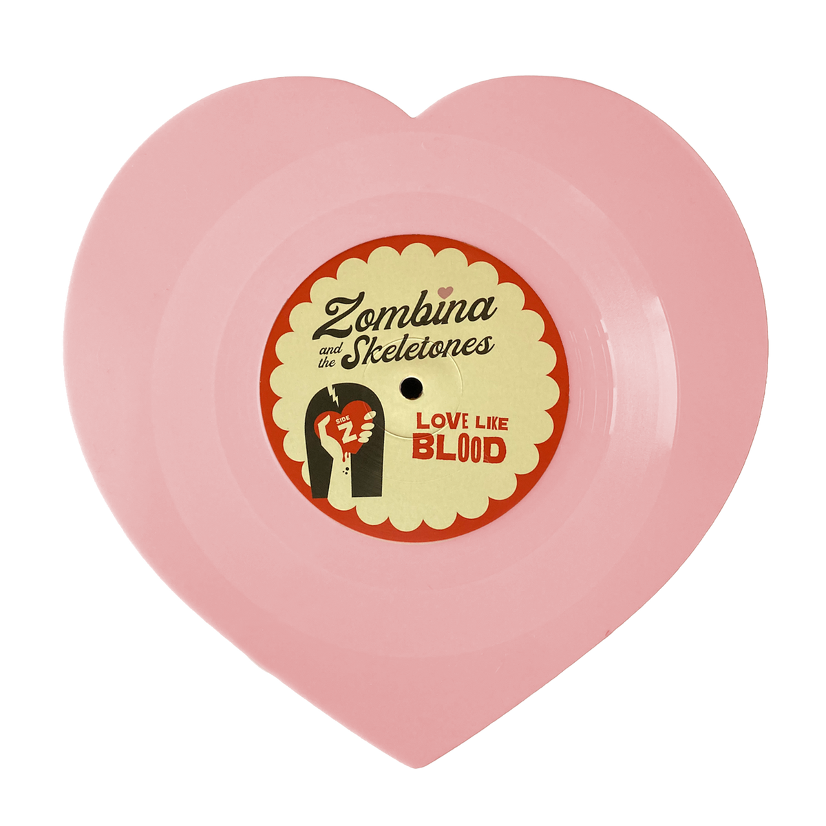 Blitzkid / Zombina & The Skeletones HEART-SHAPED VINYL – acwnnstore